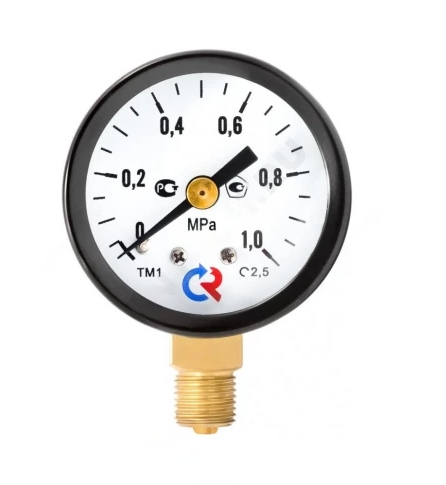 Манометр Росма ТМ210-00 Ру6 радиальный, шкала 0-0.6МПа, корпус 50 мм, присоединение М12Х1.5