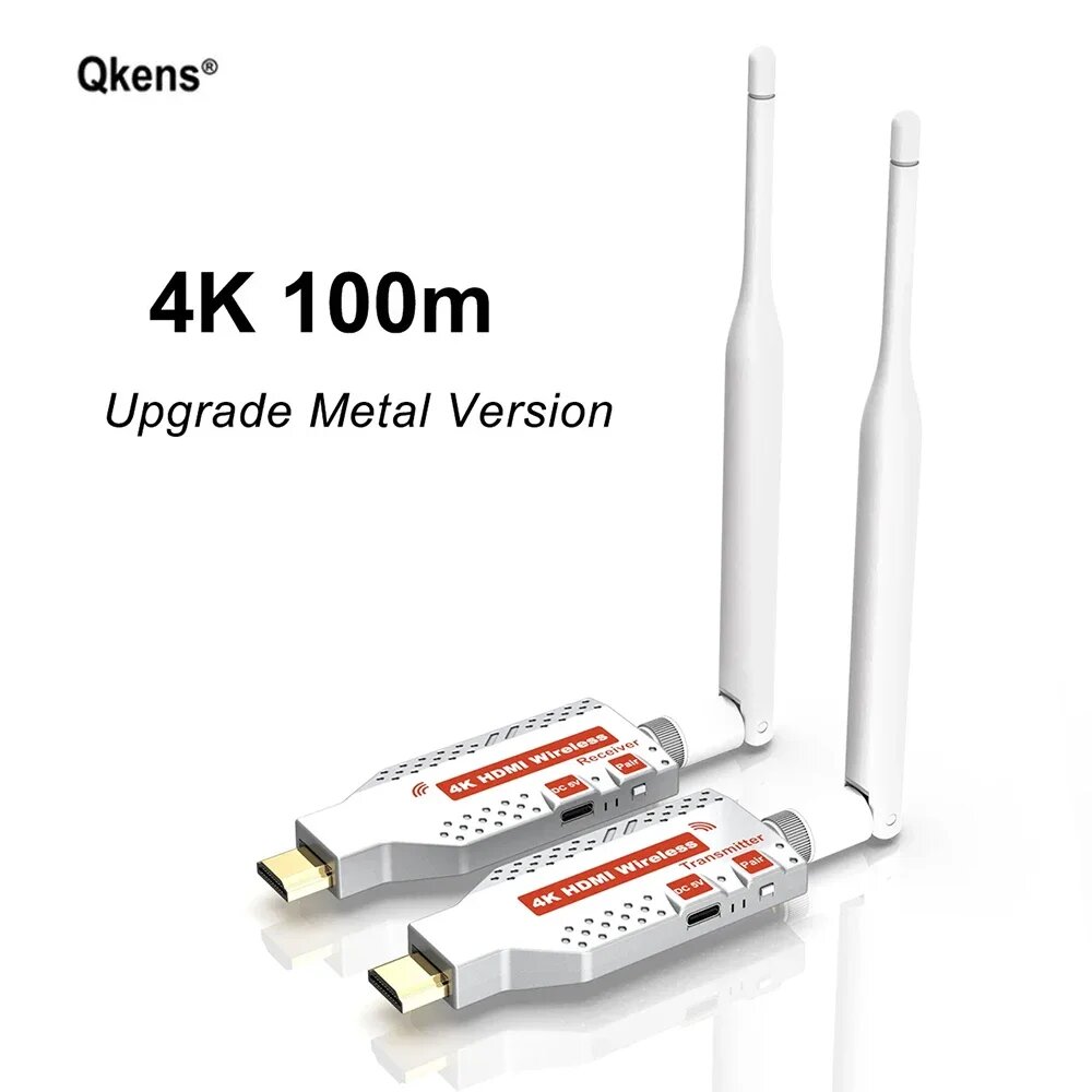 Qkens HDMI удлинитель беспроводной 4K 100M