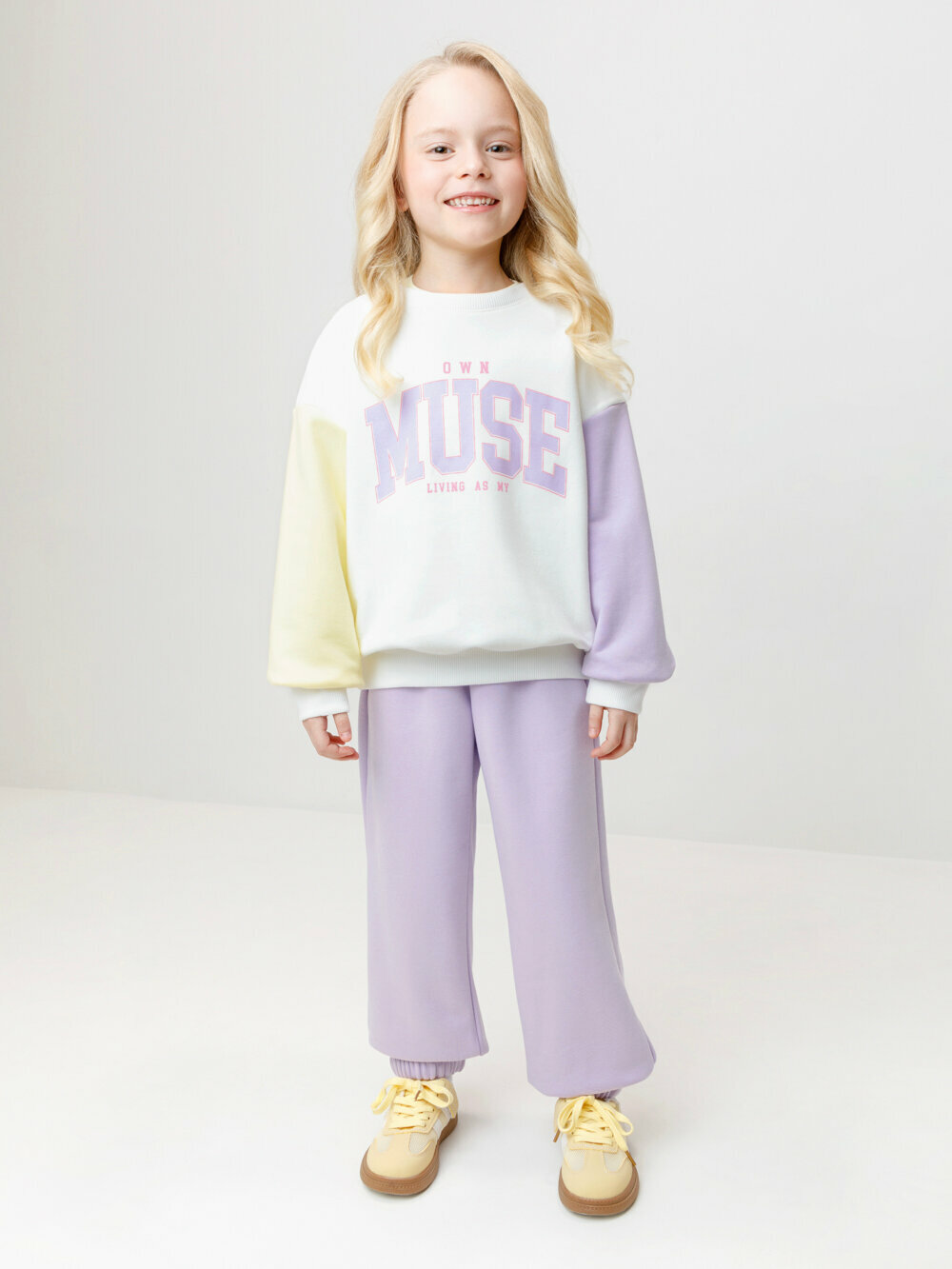 Свитшот хлопковый для девочки