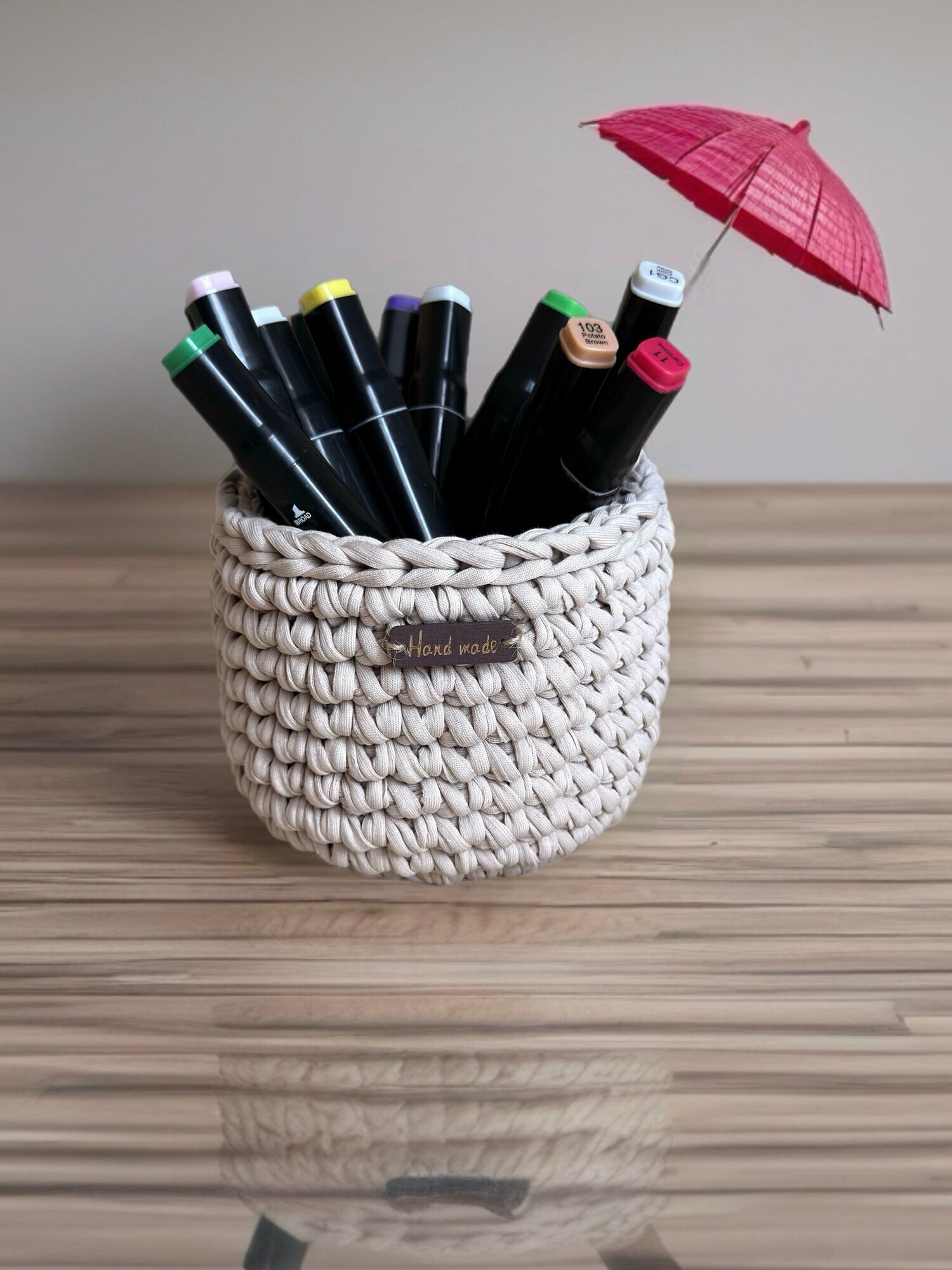 Вязаная корзина, корзина для хранения, корзинка для мелочей, корзина для ванной, корзина для канцелярии