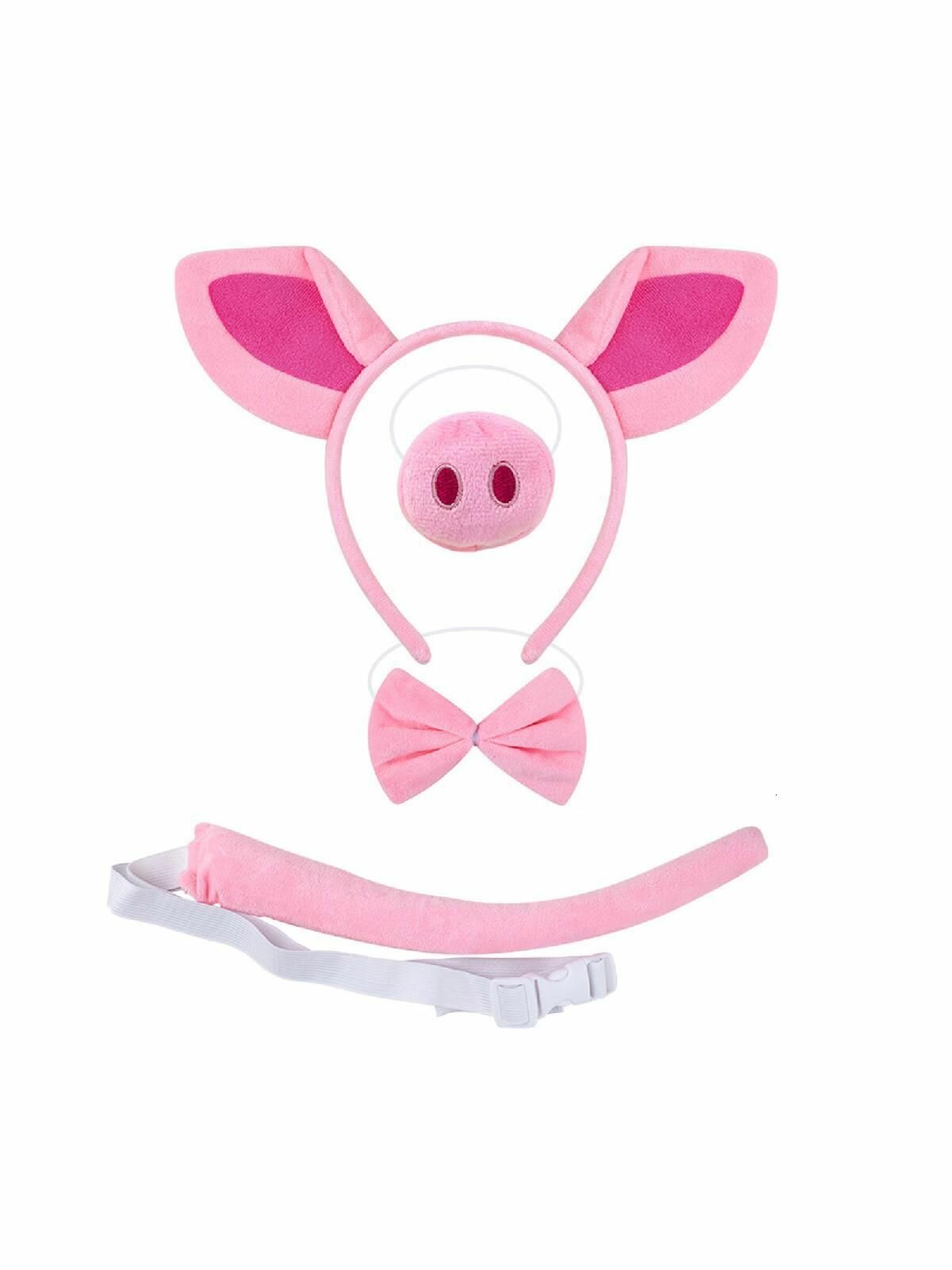 Головной убор Свинка для детей, - Набор из четырех частей с