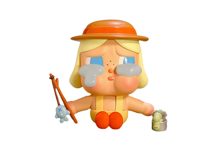 POP MART CRYBABY Плачущая кукла унисекс, коллекция Jungle Adventure, Confirmed-Fisherman (Open)