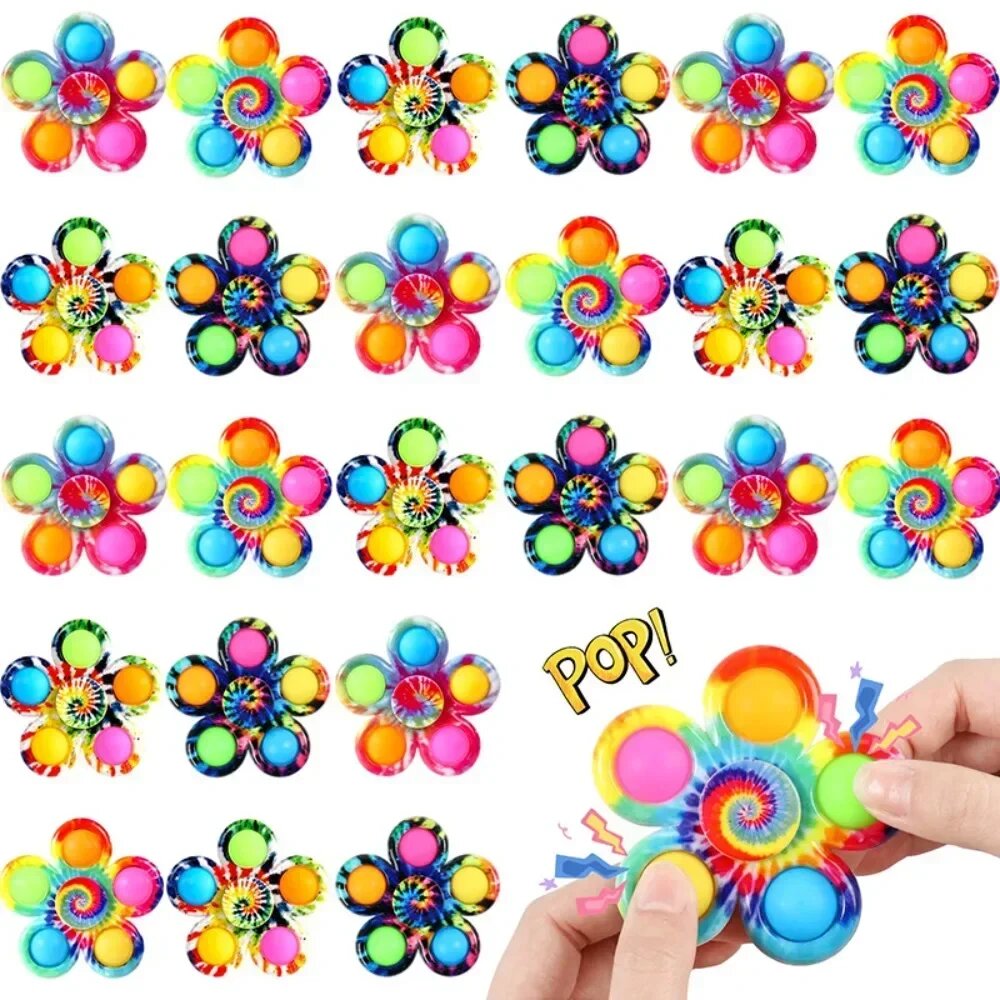 Вращающиеся спиннеры 5PCs, разноцветные