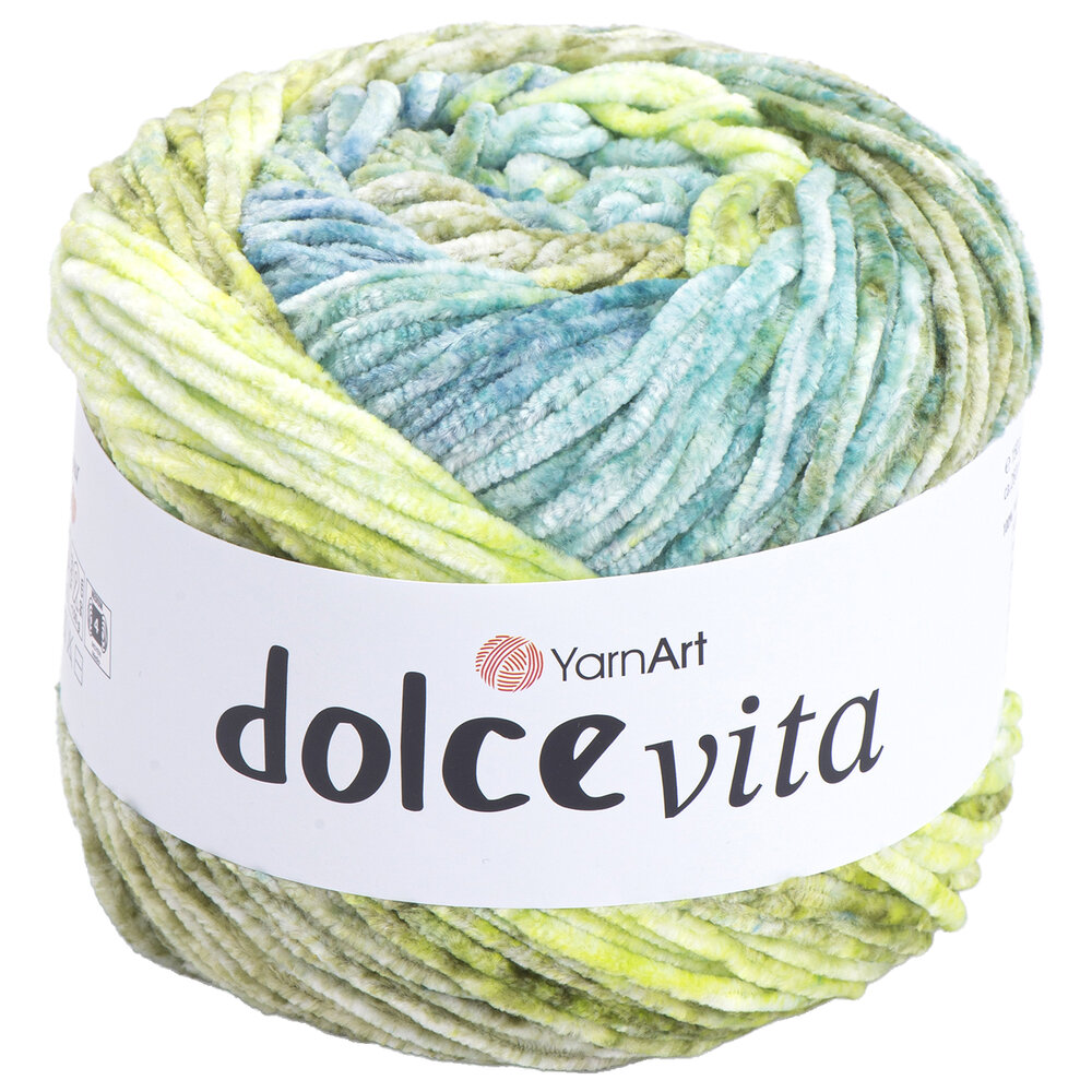 Пряжа для вязания Yarnart Dolce Vita 3406 салатовый 150 гр/260 м 100% микрополиэстер