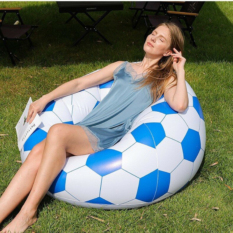 Кросс-бордерный в наличии утолщенный надувной ленивый диван с подставкой для ног, диван-реклайнер, портативное хранение, воздушное кресло
