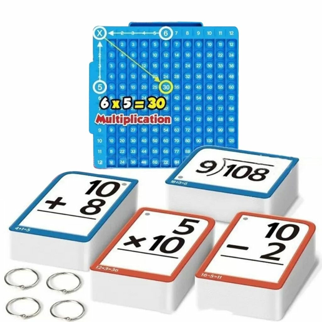 Карта флэш-памяти для сложения, вычитания, умножения и деления -синяя модель