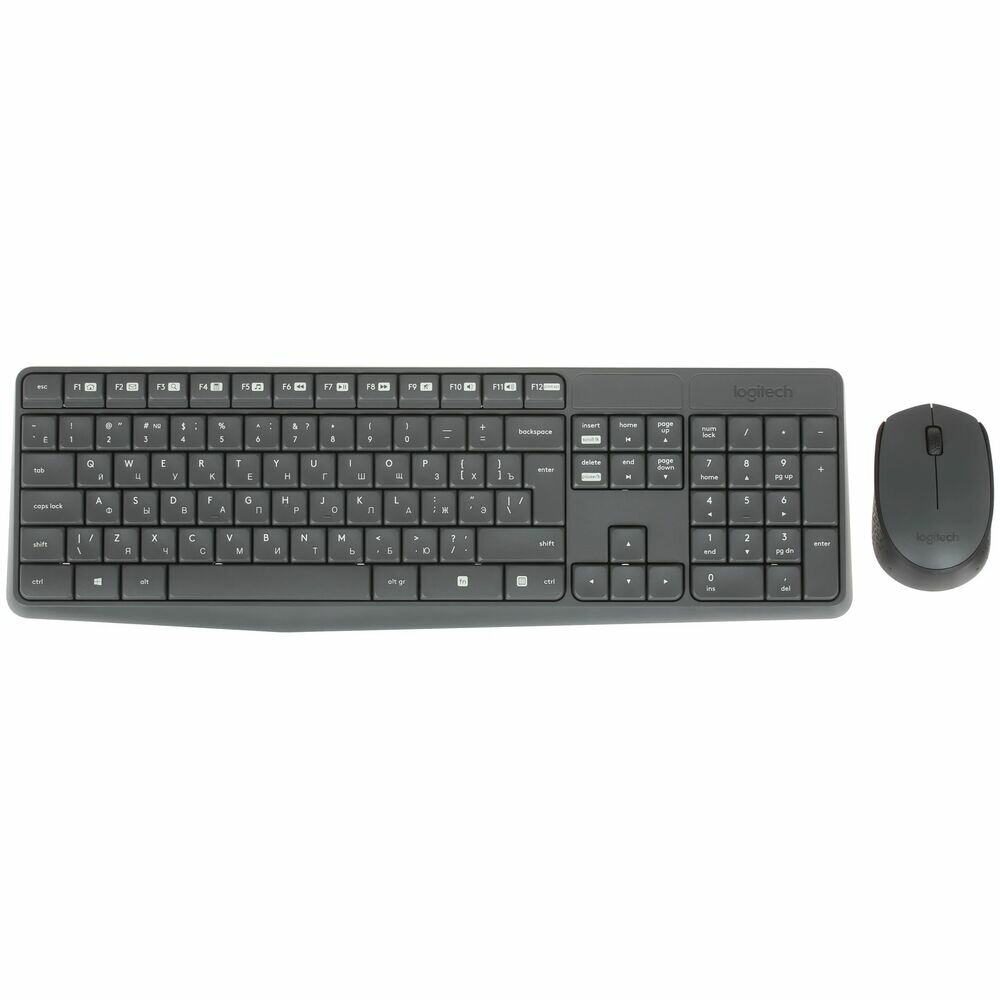 Клавиатура+мышь Logitech Wireless Combo MK235 Black