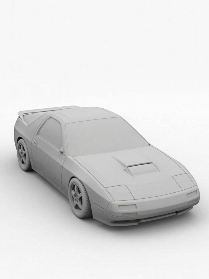 Mazda RX-7 Turbo II (FC3S) Кit Сard 3D Модель