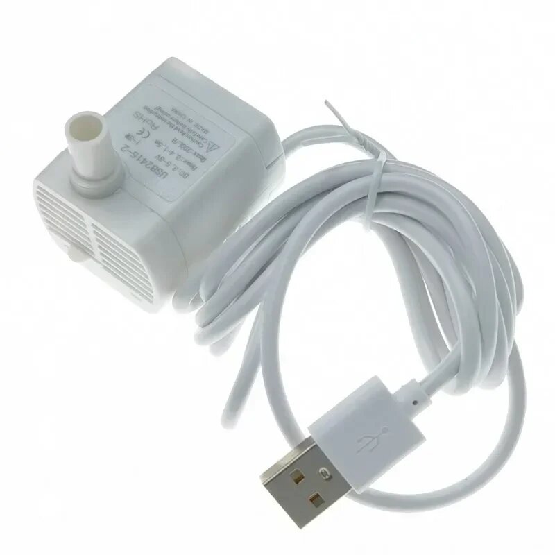 Бесшумный USB насос для аквариума EelJoy, белый