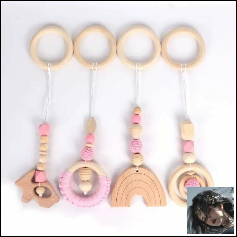 Подвесы для стойки-тренажера Монтессори. 4 штуки