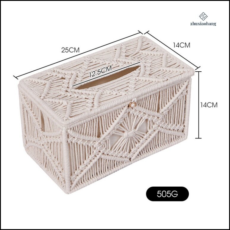 Тканая коробка для салфеток в скандинавском стиле, хлопковая веревочная коробка для хранения, органайзер для салфеток, экспортная коробка для салфеток, домашняя коробка для салфеток