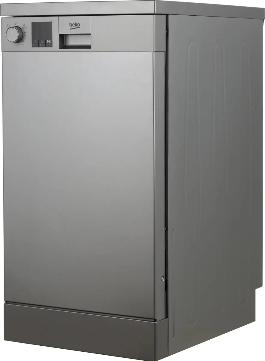 Посудомоечная машина Beko DVS050R02S (7656308335) серебристый, 45см, загрузка 10 комплектов