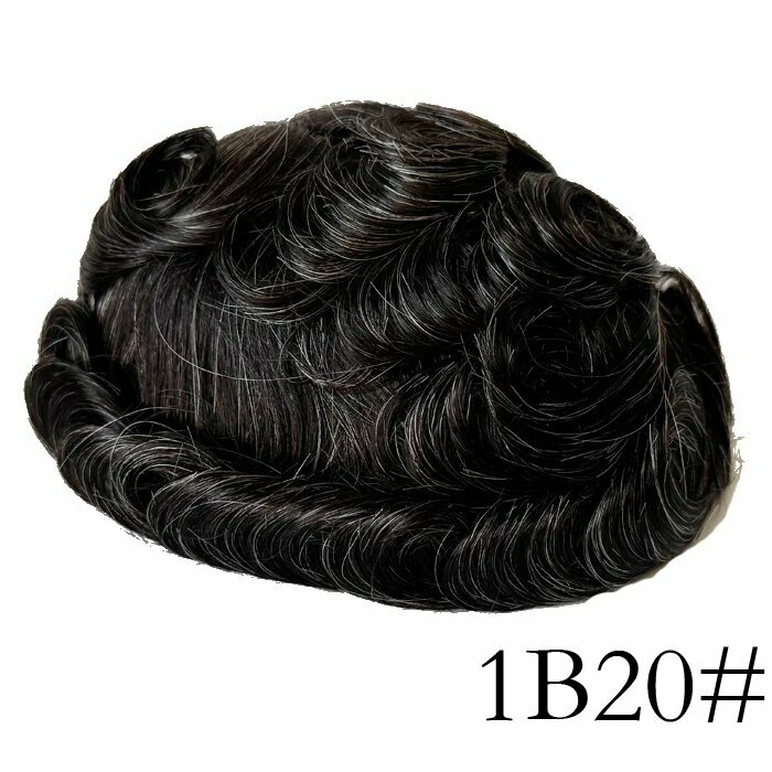 Мужской парик HRF Toupee из натуральных волос