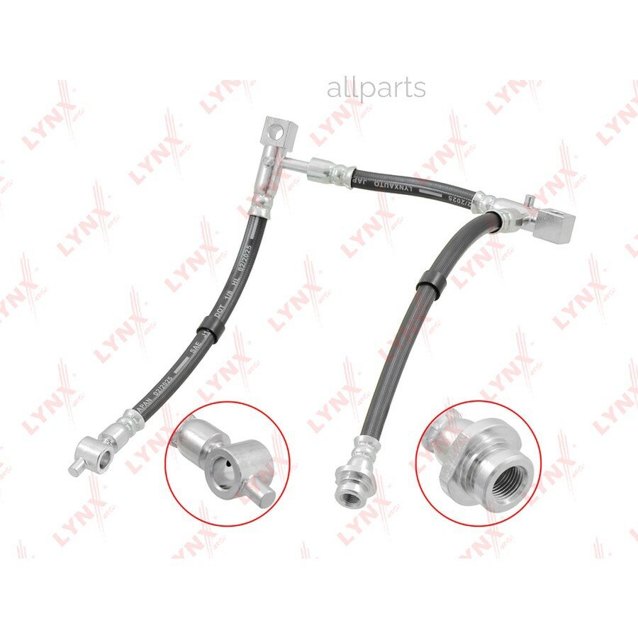 LYNXAUTO BL-4021 Шланг тормозной передний R NISSAN Primea(P12) 02-08 LYNXauto BL-4021