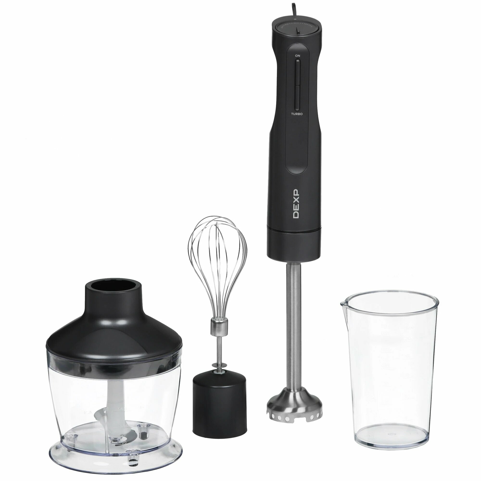 Блендер DEXP DHB-1503L, погружной, плавная регулировка, защита от перегрева и перегрузки, серый