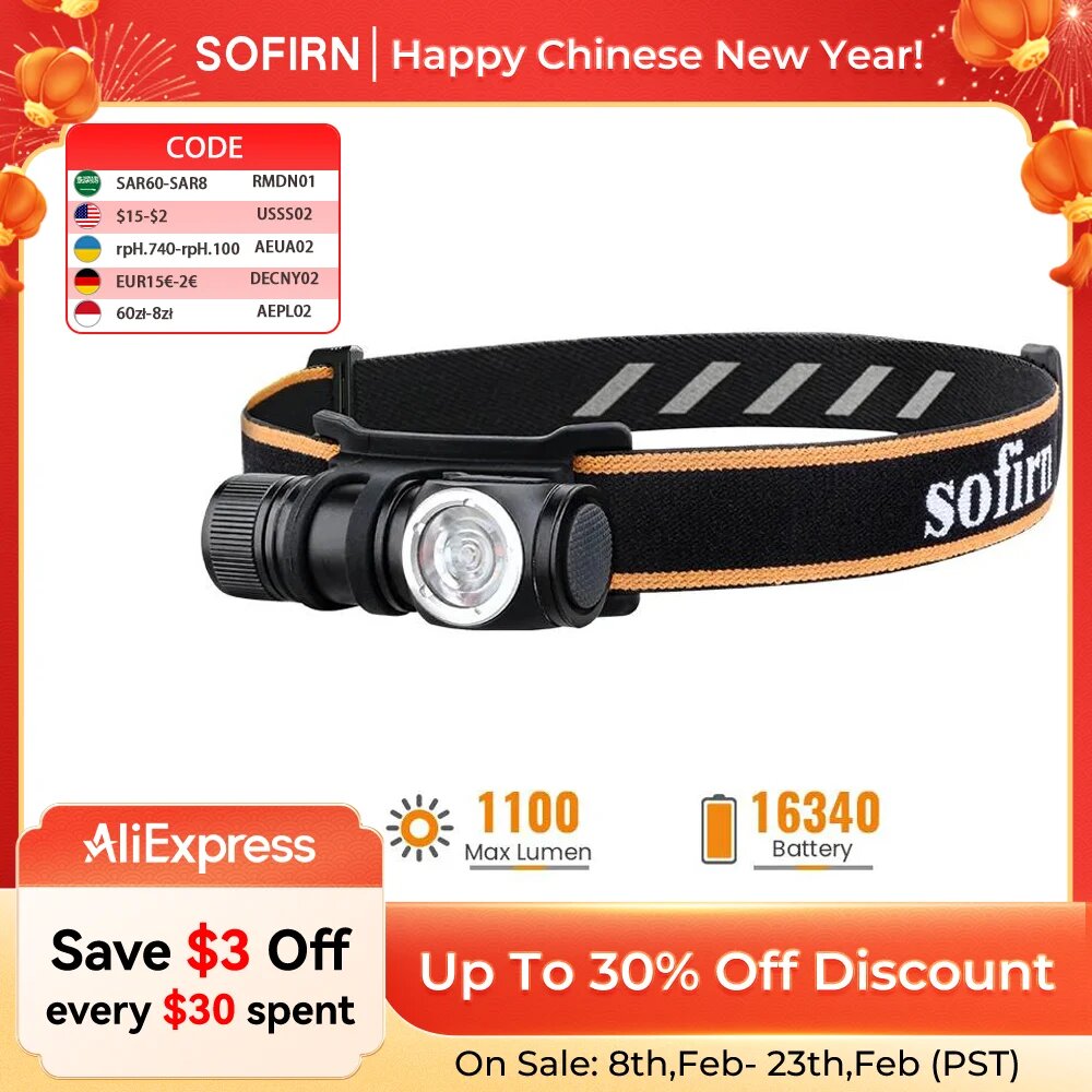 Sofirn HS10 налобный фонарь 4000K