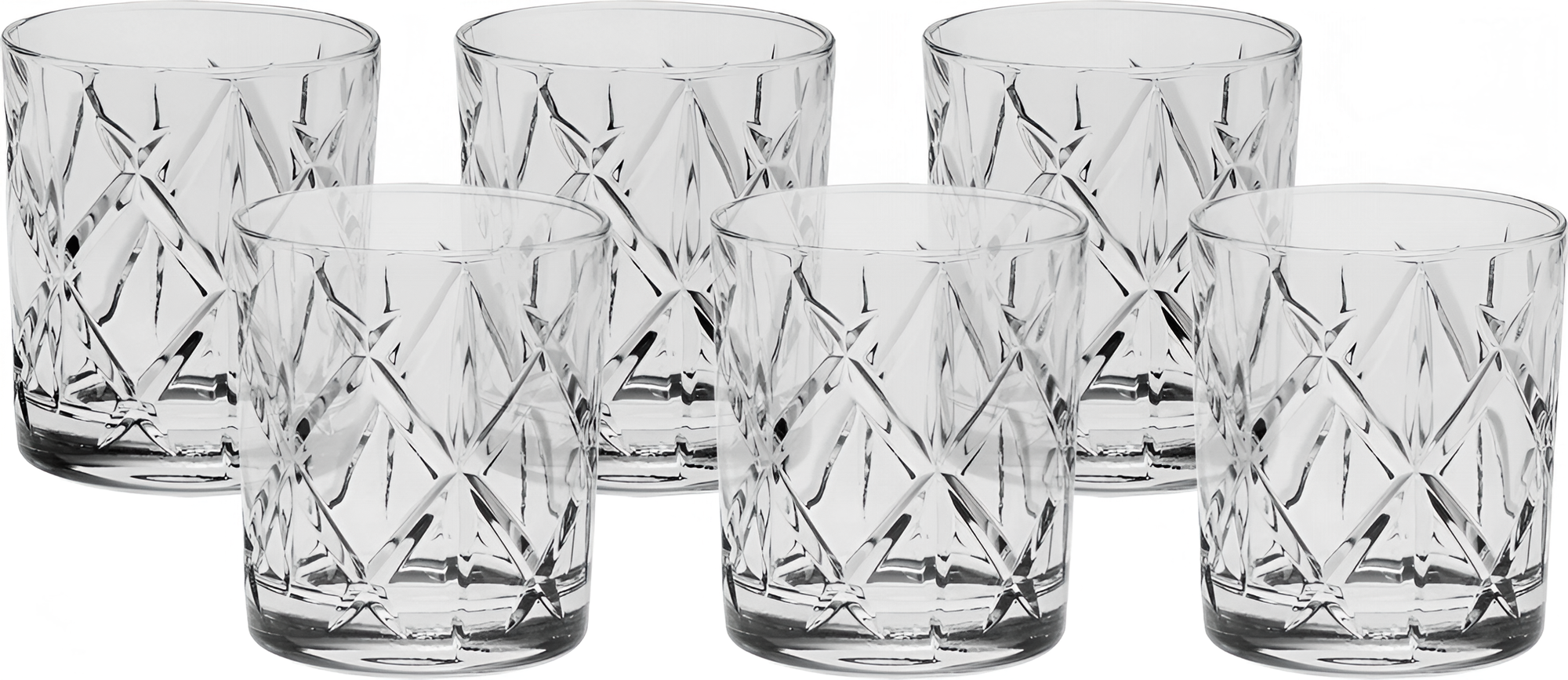 Стакан для виски "York", 320 мл (набор 6 шт.), хрусталь, Crystal Bohemia/ БПХ857