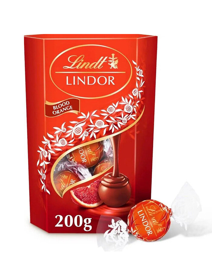 Lindt Lindor Красный Апельсин шоколадные конфеты 200 г