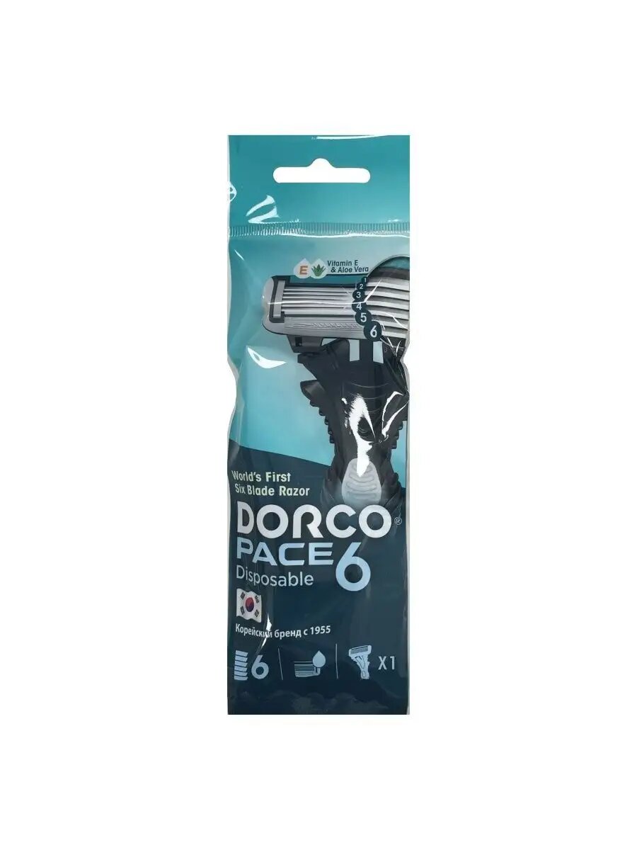 Станок Dorco Pace 6 Blade Disposable Razor однораз