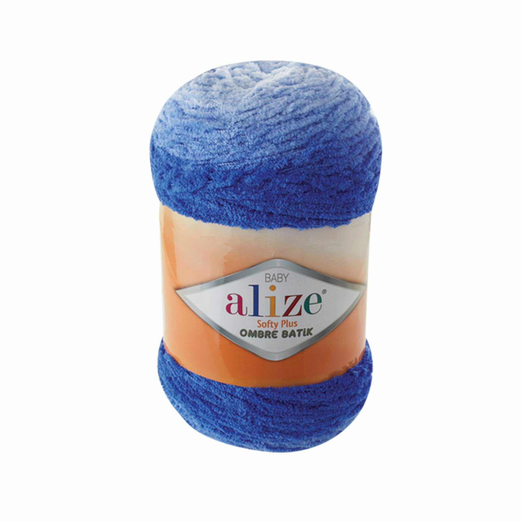 Пряжа Alize Softy Plus Ombre Batik 7282 (1 моток, 500г/600м) василёк