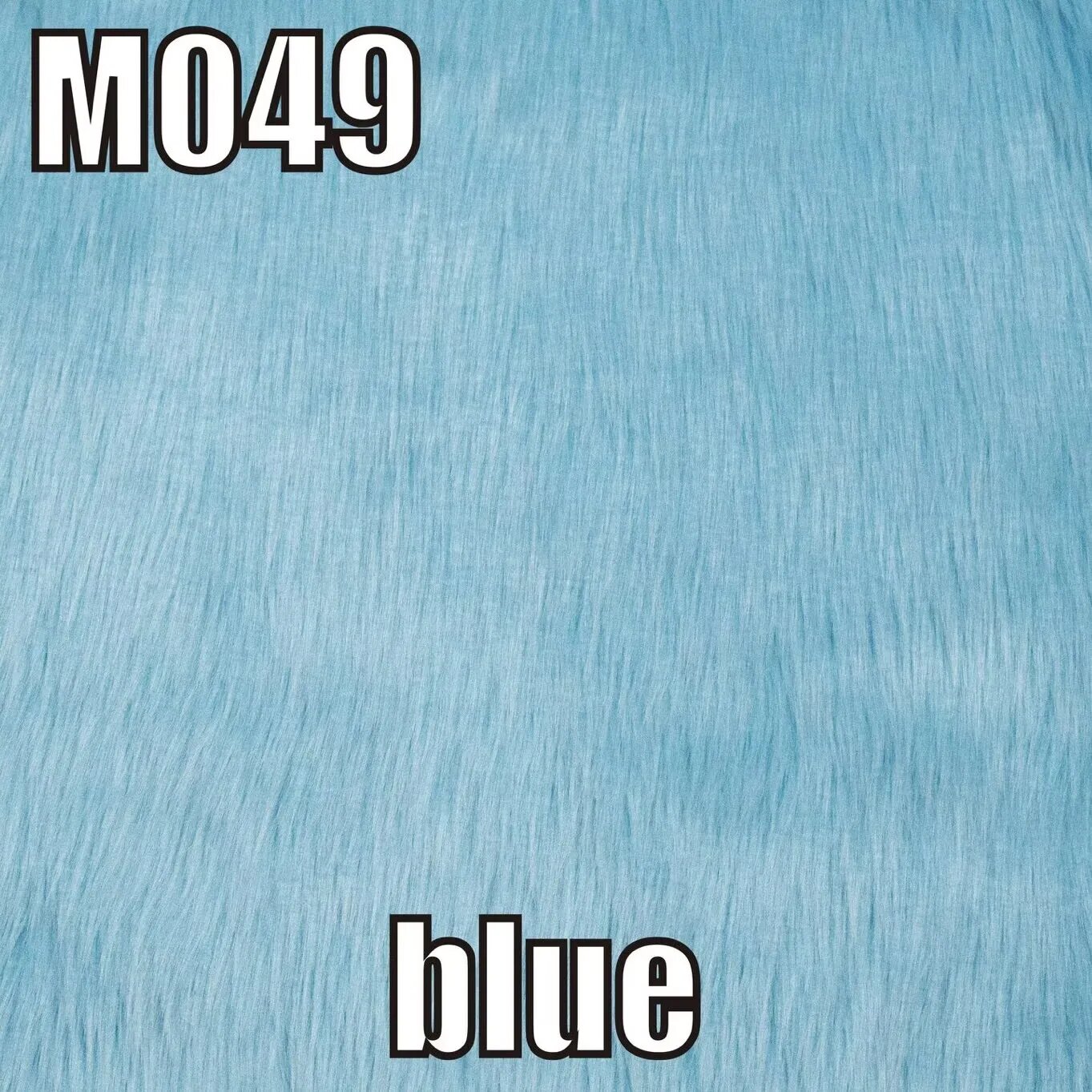 Moonfur искусственный мех для рукоделия 4 см Синий, half yard, m049 blue