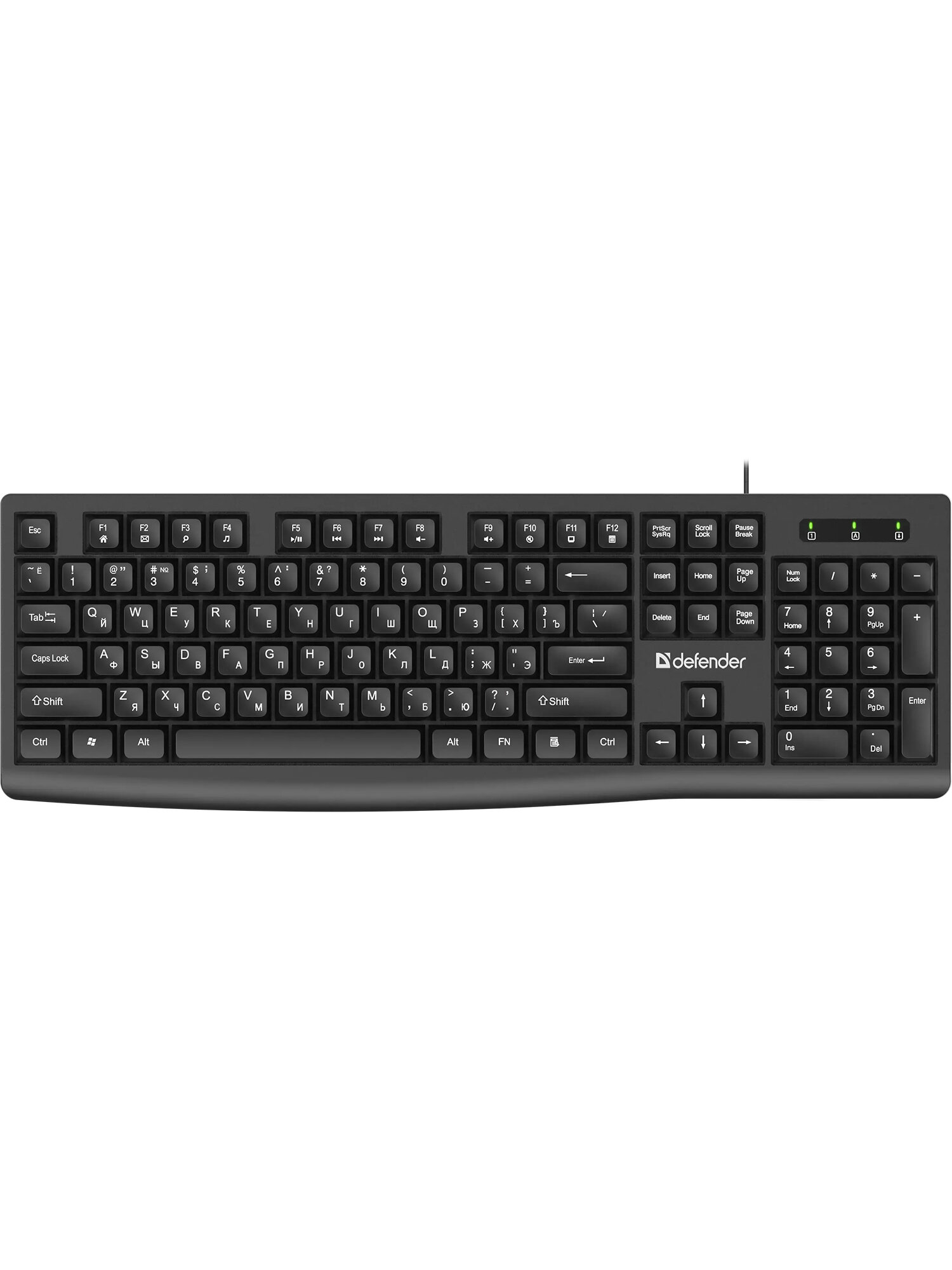 Клавиатура проводная DEFENDER Navigator HB-138 RU (45138)