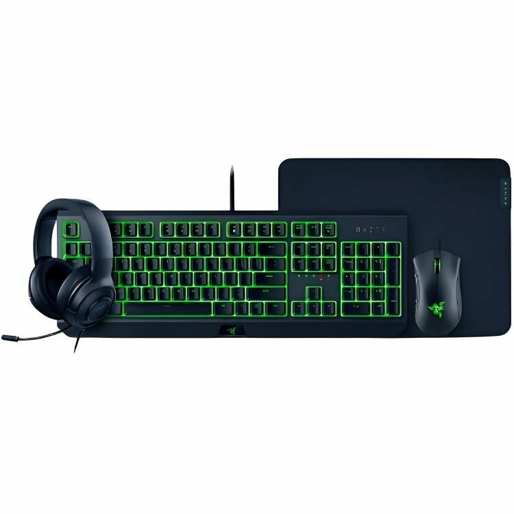 Игровая клавиатура унисекс Razer BlackWidow Spider Стандартная версия проводная Green Switch 104 клавиши квадратные колпачки с цифрами
