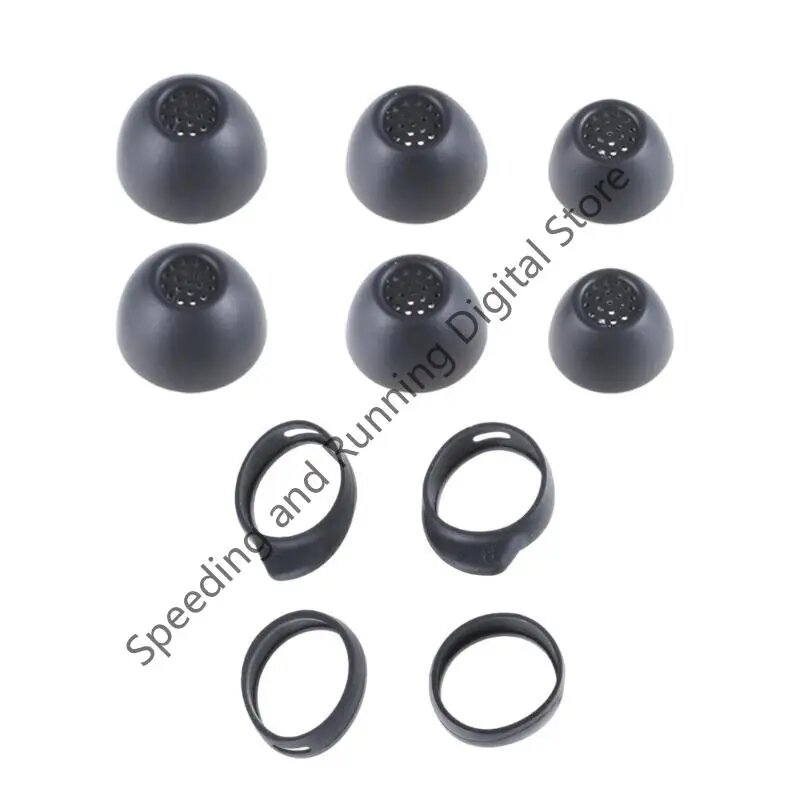 Силиконовые чехлы для наушников Samsung Galaxy Buds FE, набор из 10 штук, BEYONDSKY Black