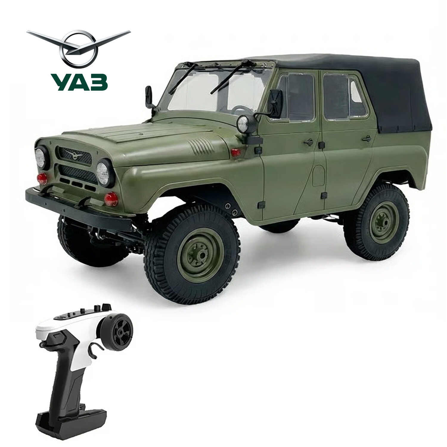 Радиоуправляемая машина УАЗ 469 зеленый 1:12 - WPLC94-GREEN