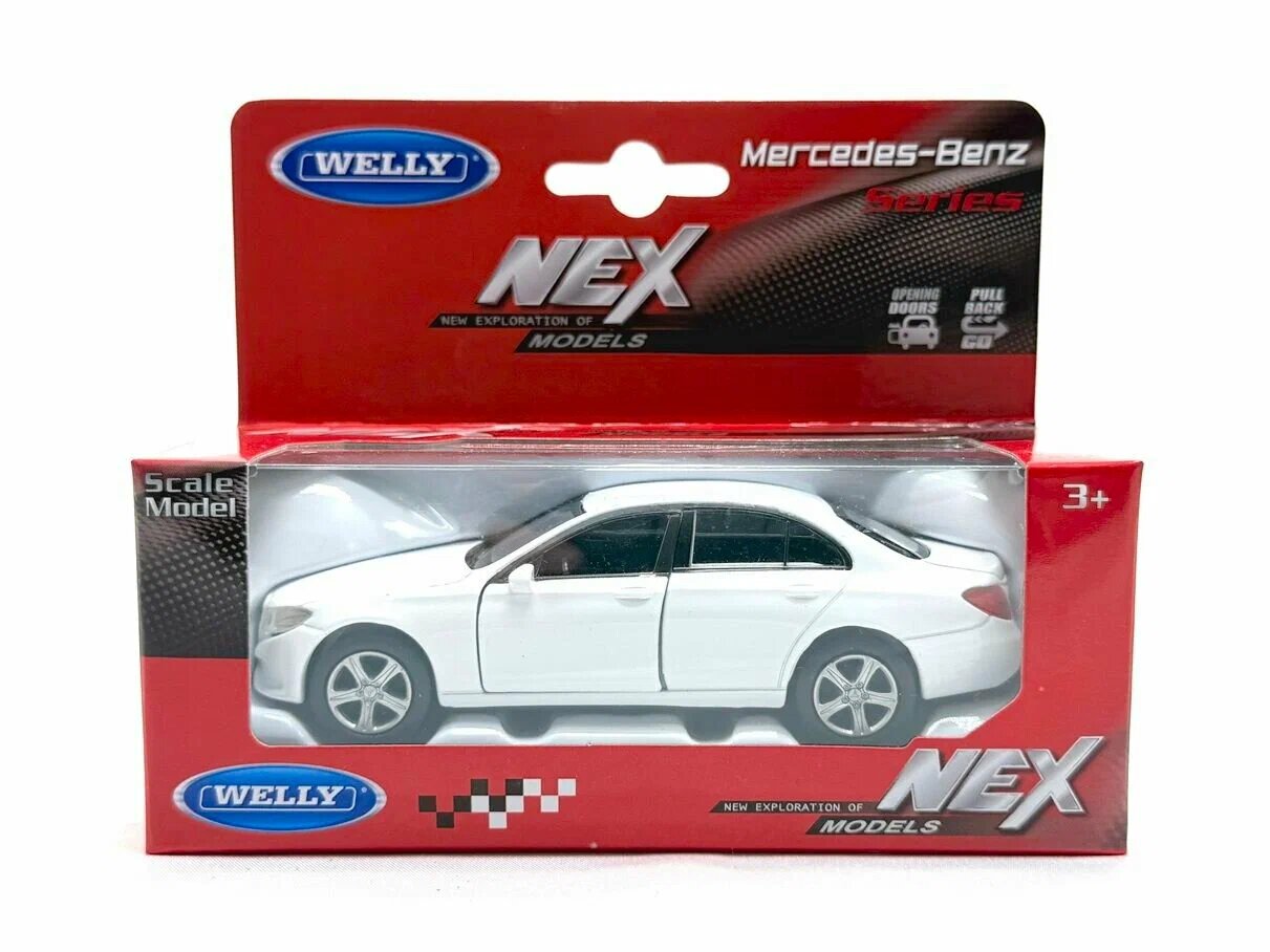 Машинка Welly Mercedes-Benz E-Class (2016), белый, 1:38, арт.43703W