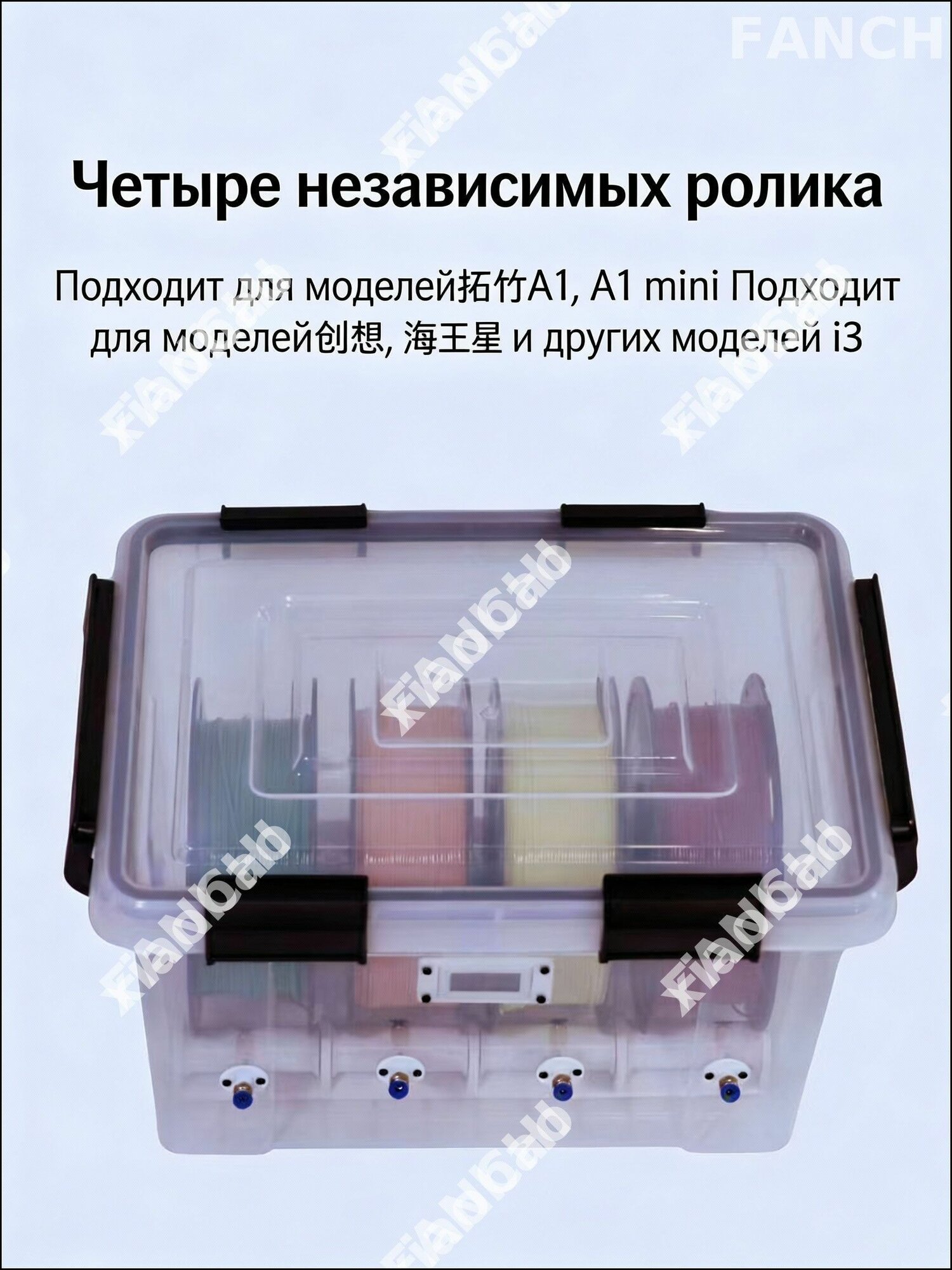 Осушительный бокс на 4 катушки 3D-нити