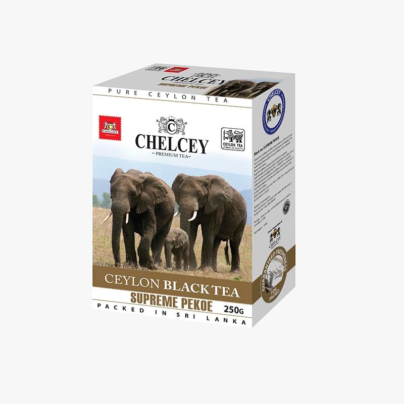 Премиум цейлонский чай CHELCEY/ челси суприм пекое 250г. листовой черный
