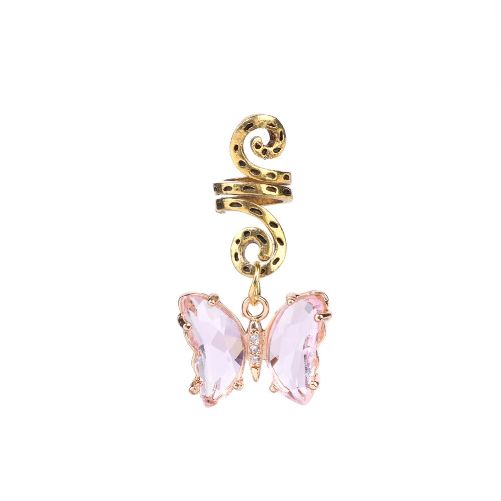 Коса для волос с кристаллом Розовый, No.12 Pink Crystal