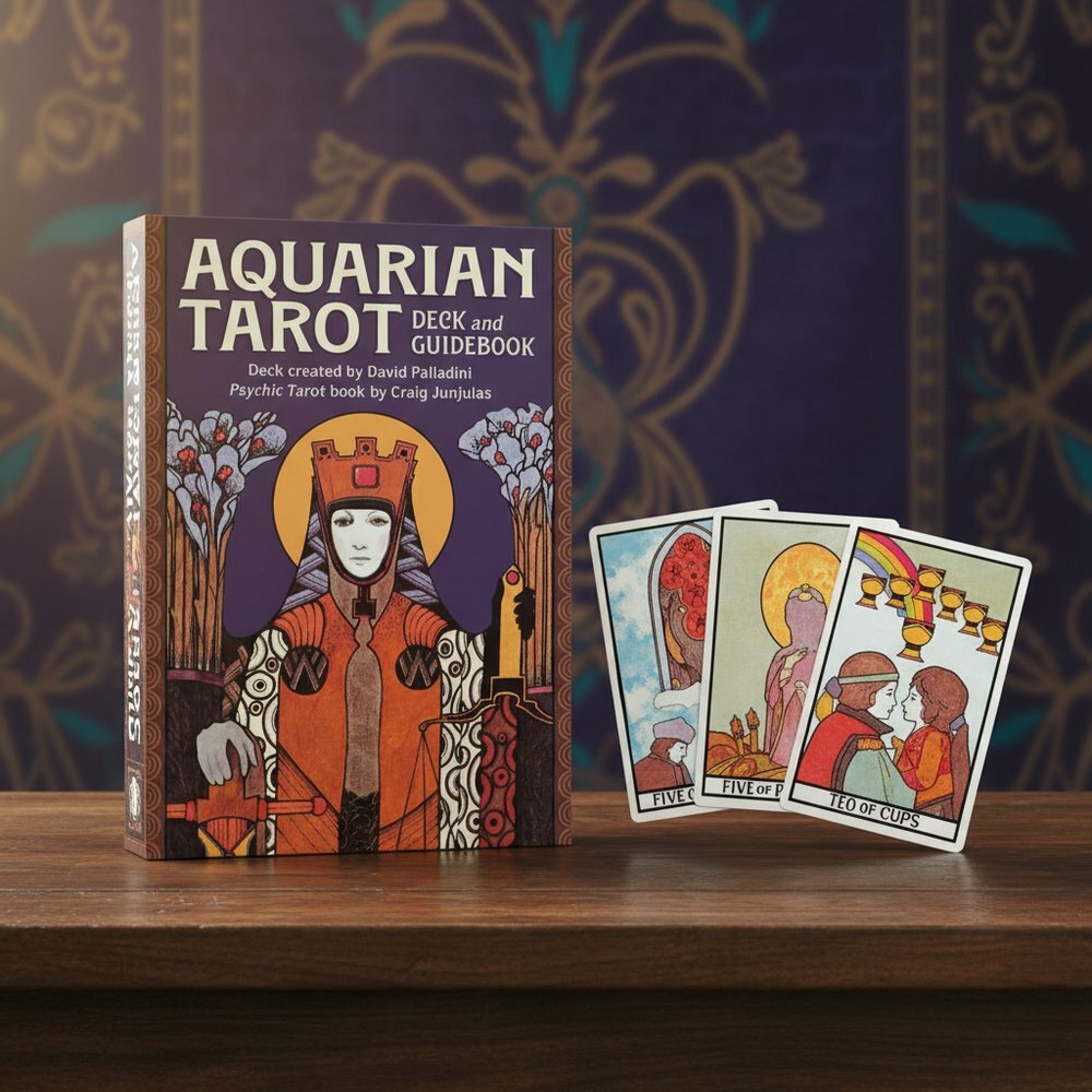 Карты Таро "Aquarian Tarot Deck Guidebook" US Games / Колода Таро для Водолея и Путеводитель 63371 US Games Systems