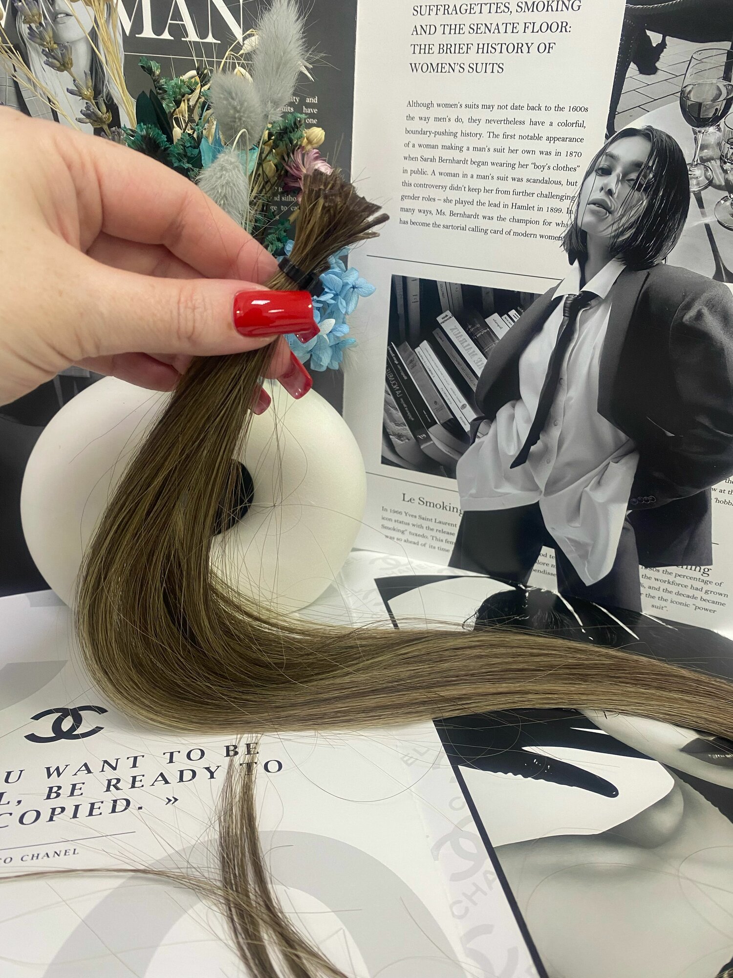 Биопротеиновые волосы на капсулах для наращивания