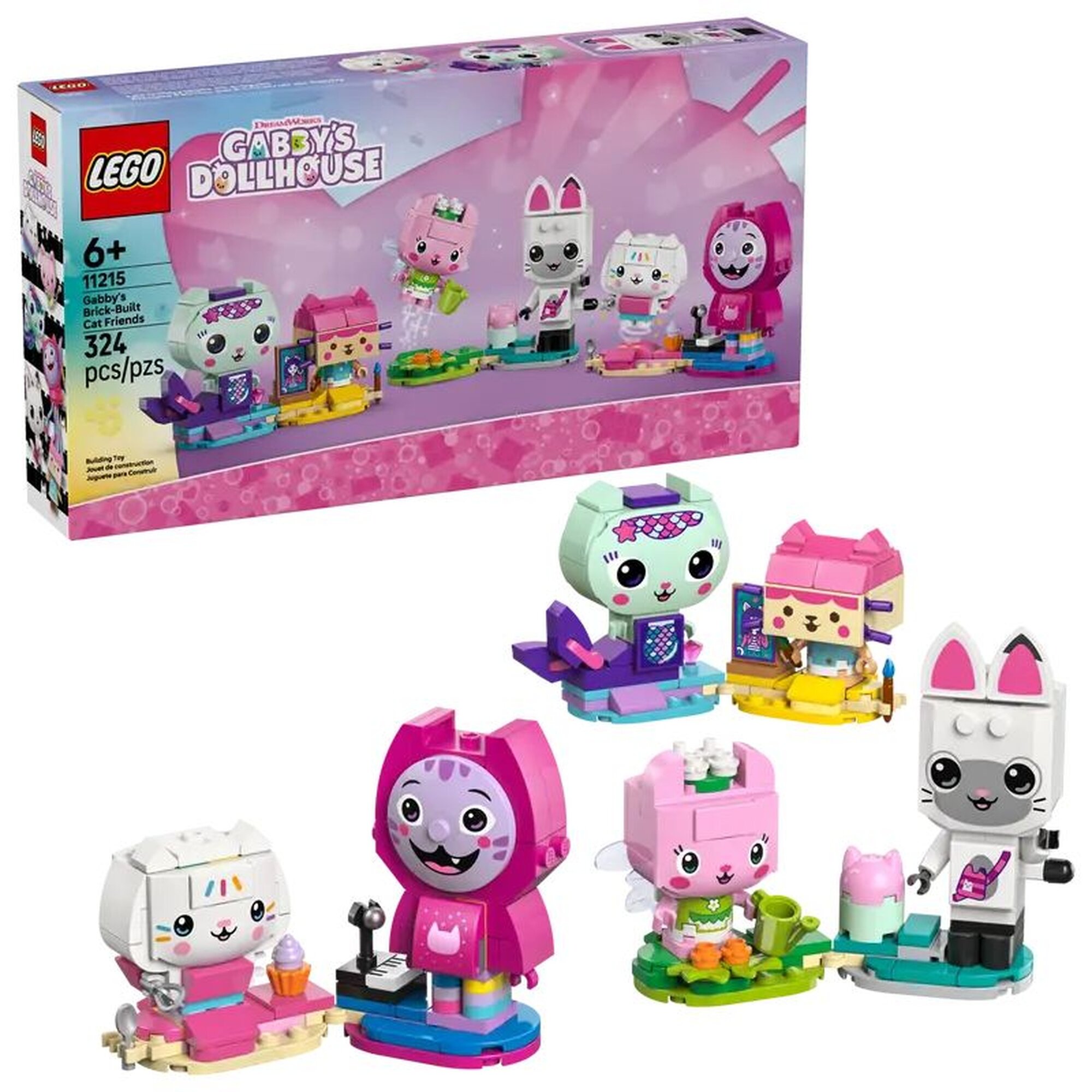 Конструктор LEGO - Домик кошки Габи и Кошачьи друзья, 324 эл. - Лего 11215