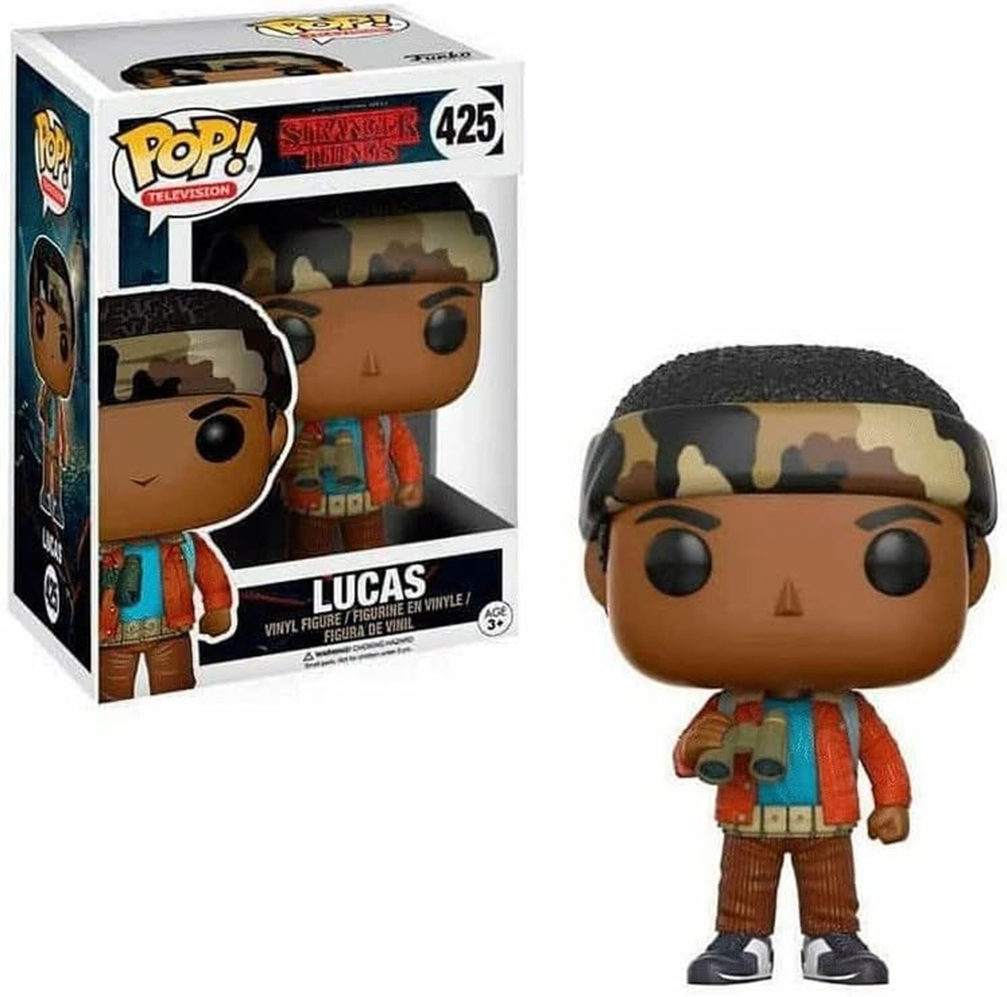 Фигурки Funko Pop TELEVISION - Коллекционная фигурка STRANGER THINGS Лукас с биноклем - Фанко 425