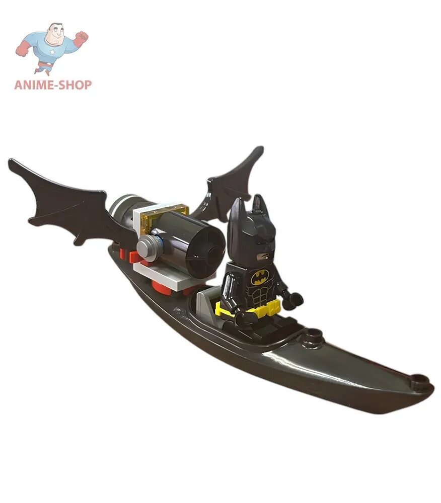 Фигурка Бэтмен в лодке с крыльями 4.5см, совместима с конструкторами из ABS пластика, для детей от 5-7 лет