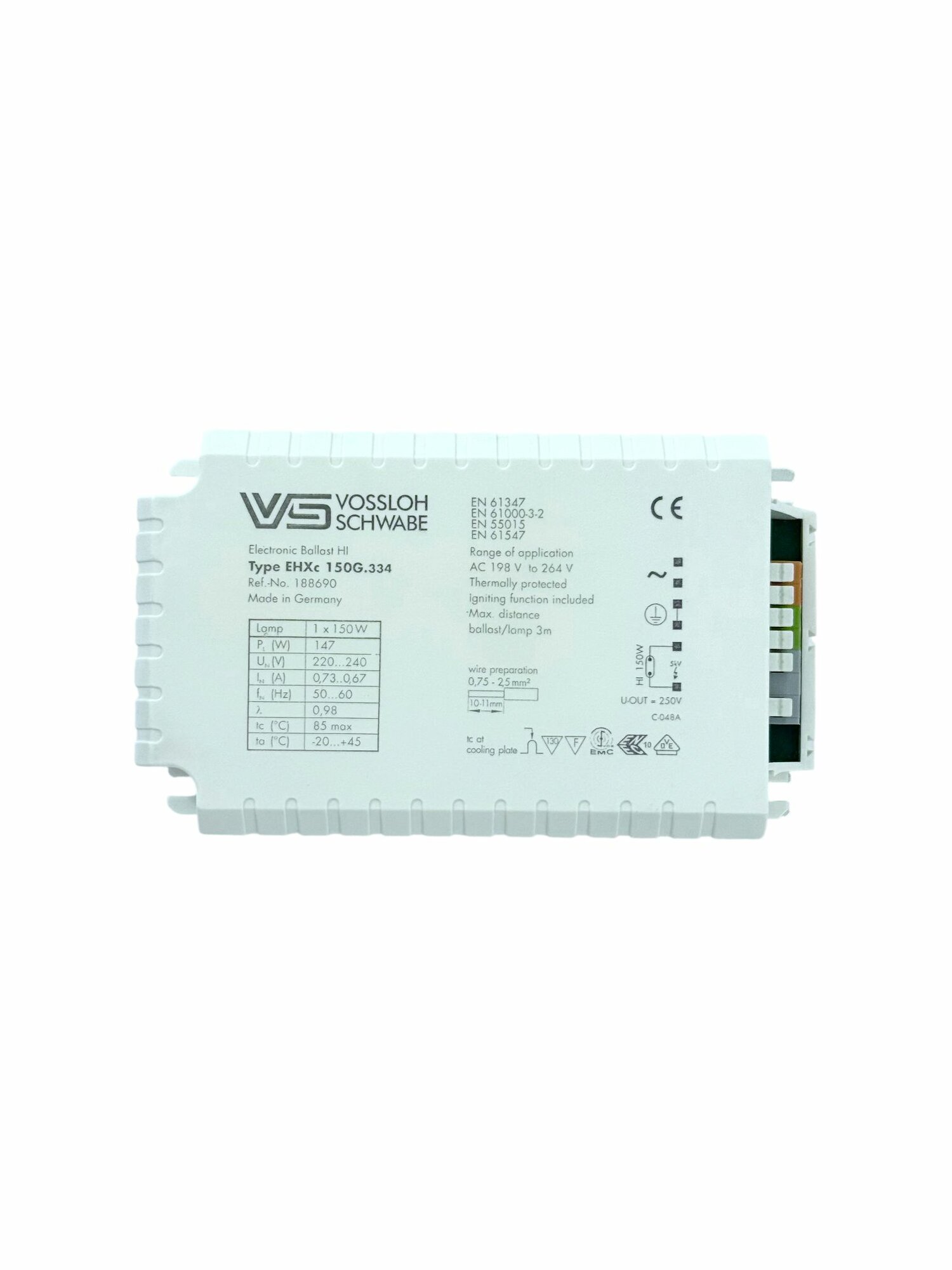 ЭПРА Vossloh Schwabe EHXc 150G.334