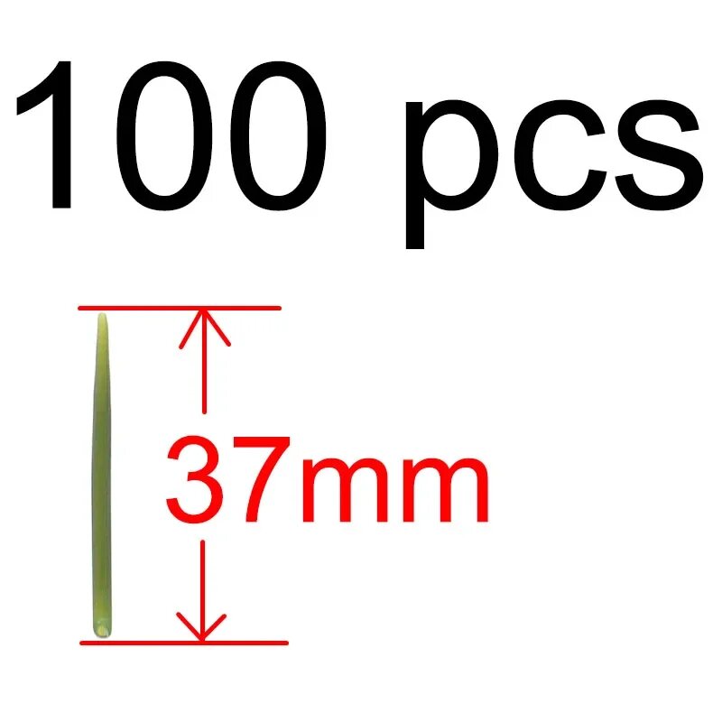 Силиконовые ограничители лески для карповой ловли, 37mm, 100pcs