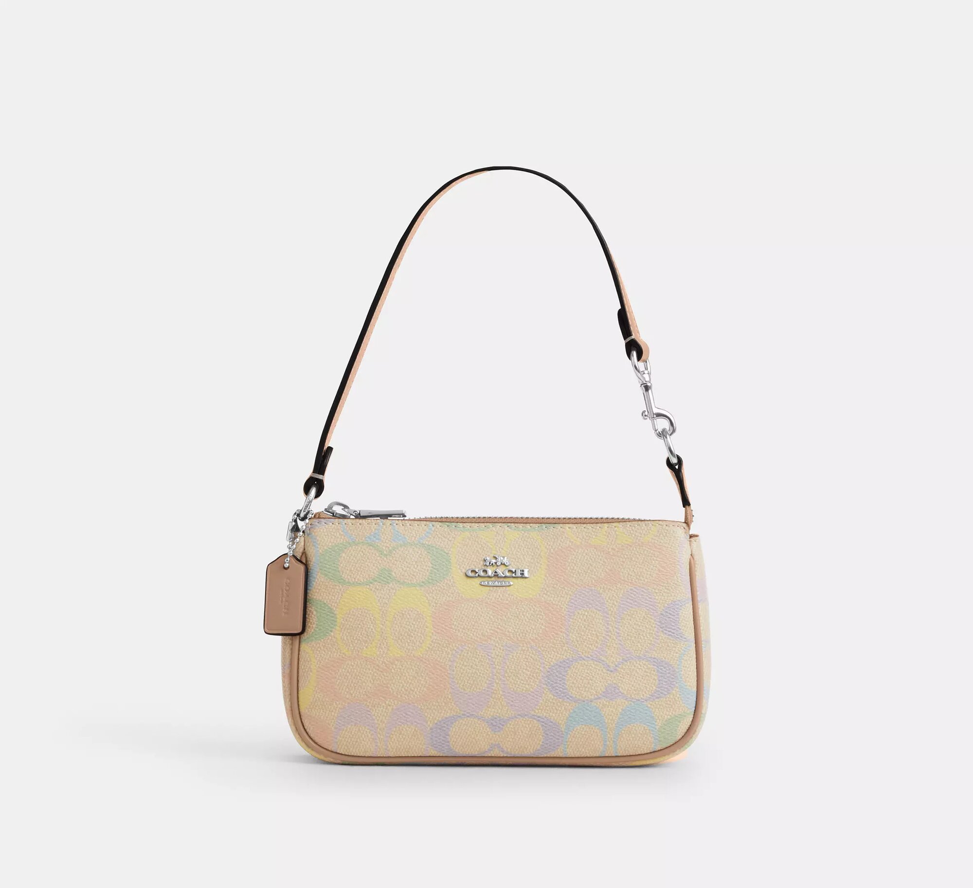 Сумка багет Nolita 19 In Rainbow Signature Canvas