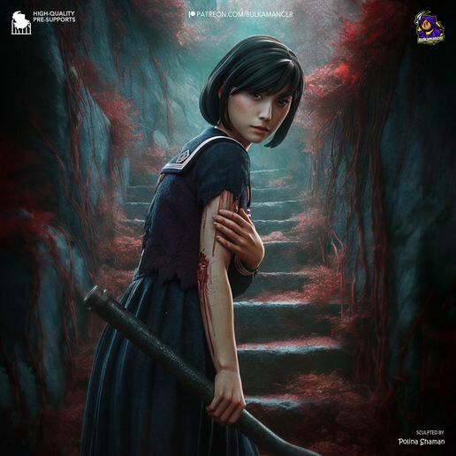 Сборная модель Hinako (Silent Hill f), 216мм, 1/8 для покраски