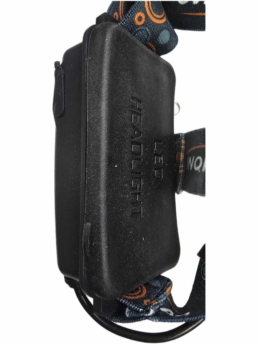 Налобный фонарь HIGH POWER HEAD LIGHT, светодиоды, IP65, красный — фото 1