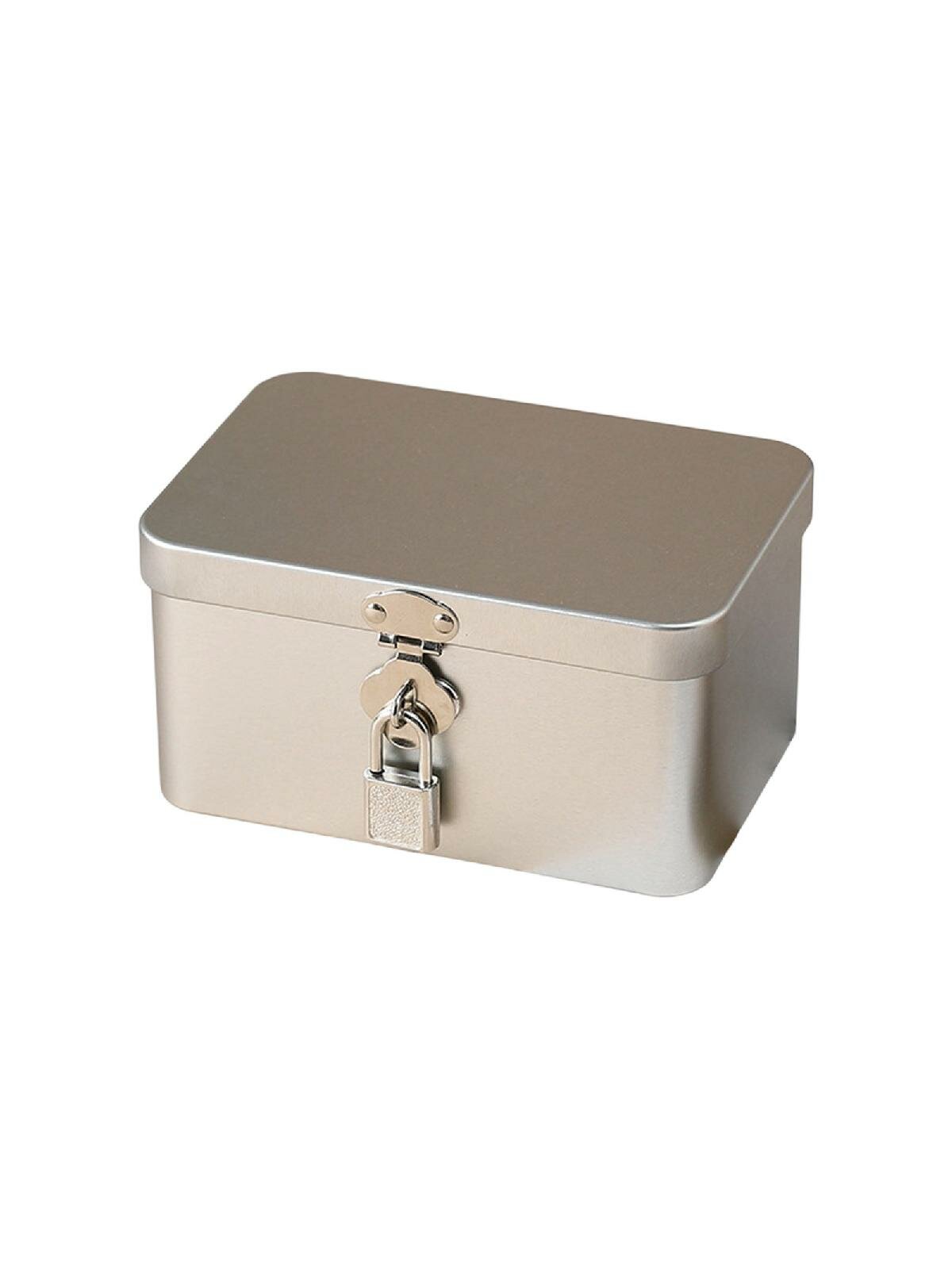 Железная коробка с замком в стиле Ретро для организации дома