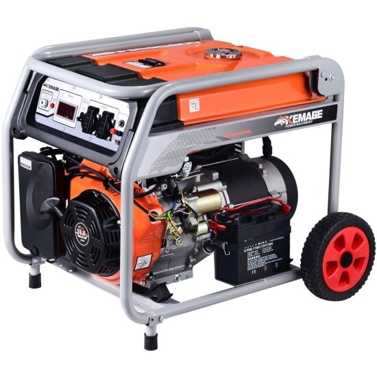 Tor Генератор бензиновый KM8000H 6,0 кВт 220В 27 л с электростартером и колесами 1011098