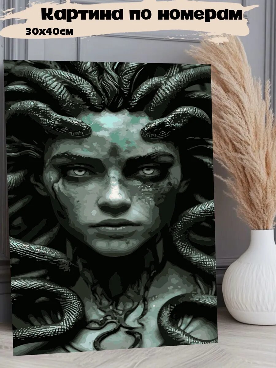Картина по номерам горгона