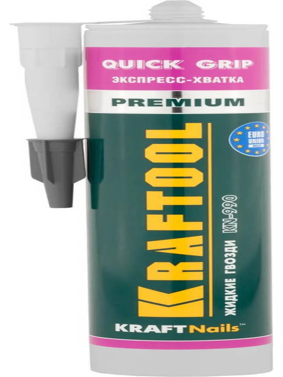 EXPRESS, 310мл прозрачный, монтажный клей экспресс хватка