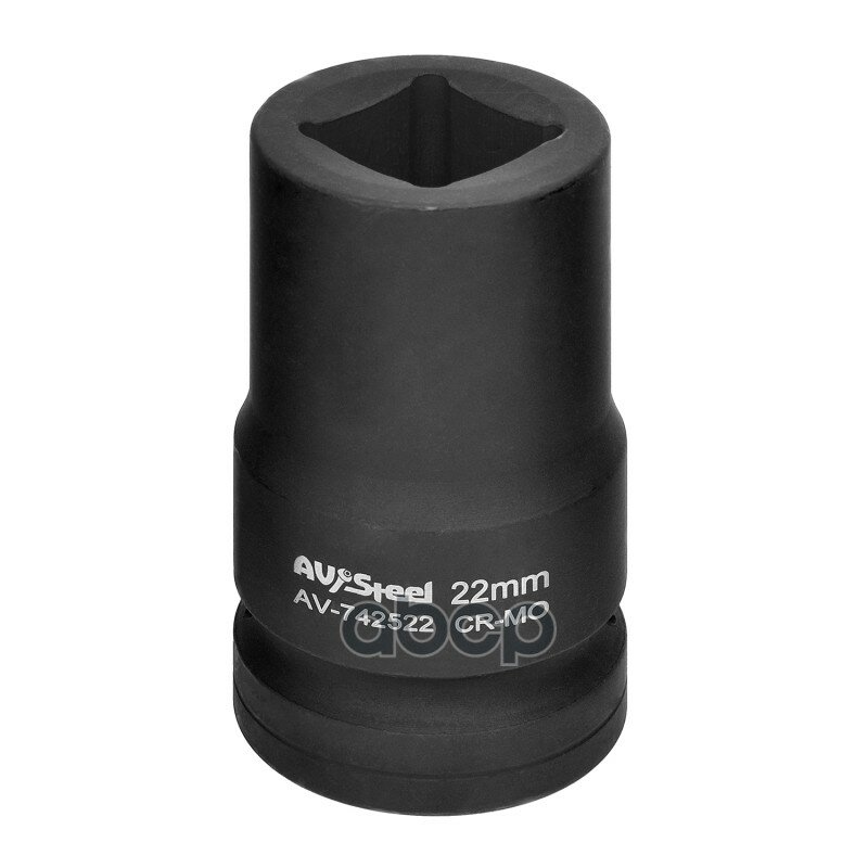 Головка торцевая для ручного гайковерта 1 4-гранная 22мм ударная (под футорку) AV Steel арт. AV742522 - высокое качество