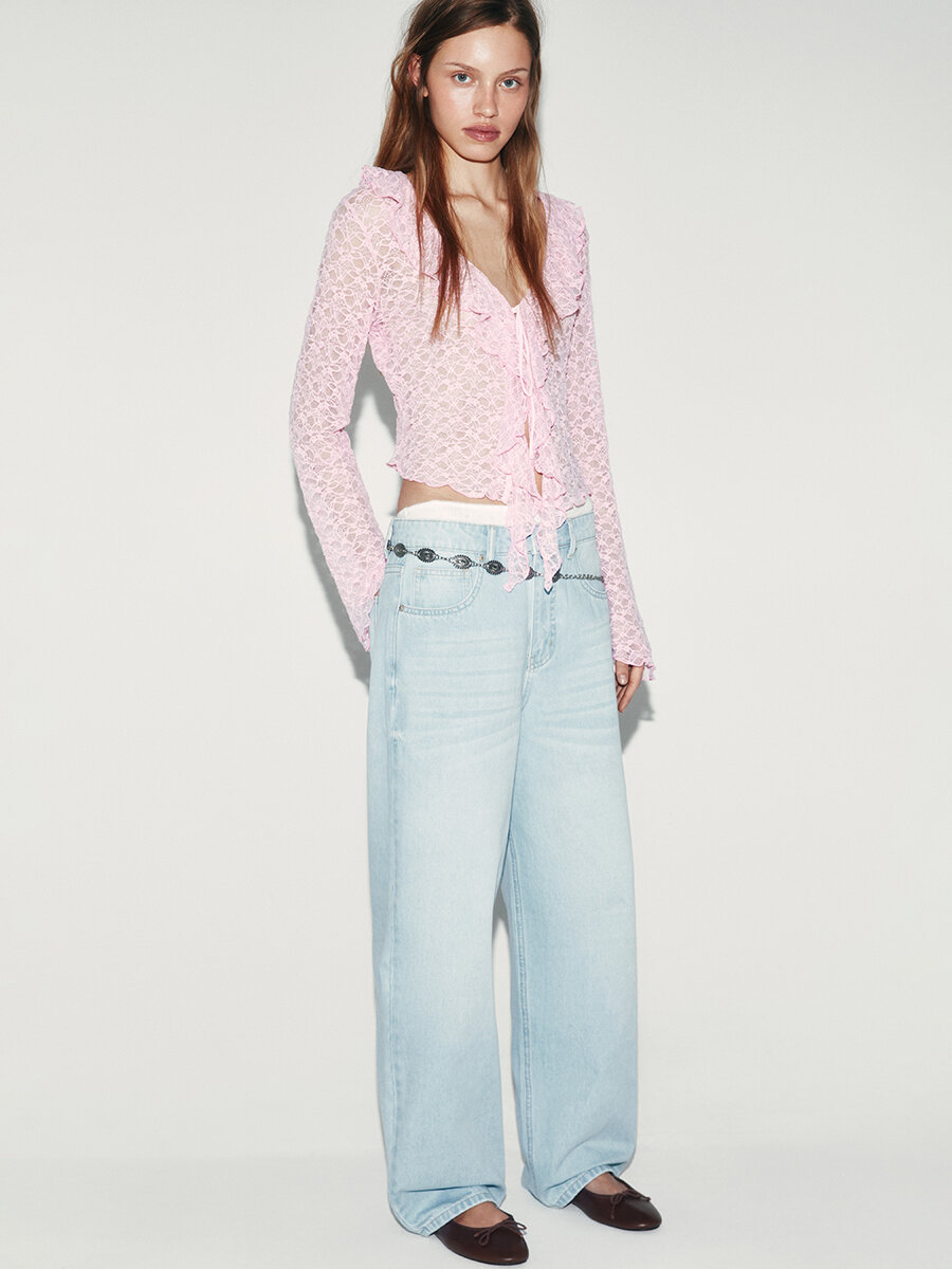 Джинсы широкие young 