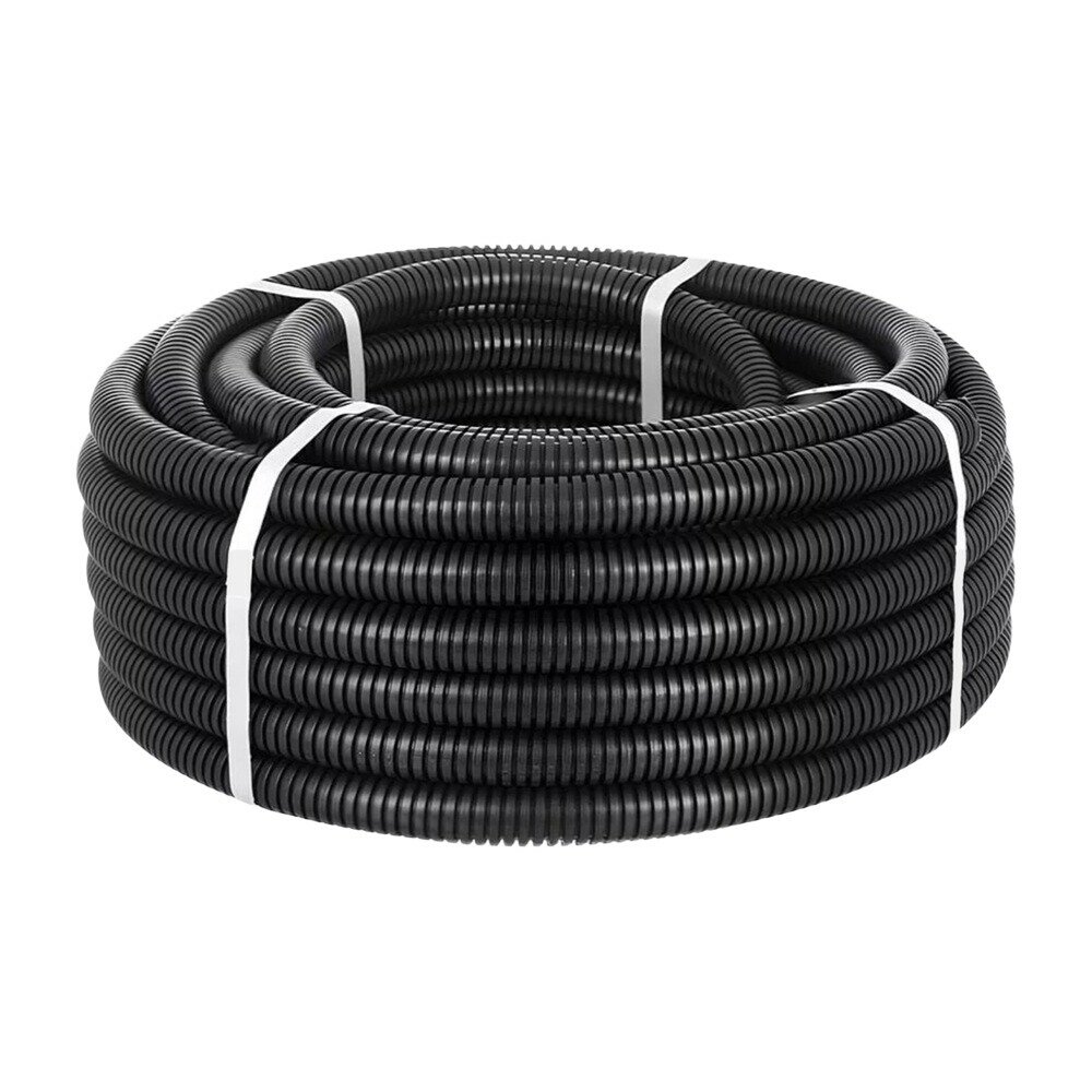 Труба гофрированная ПНД 16 мм Agis Profile тяжелая с зондом черная (100 м) (70.10.05.16.100)